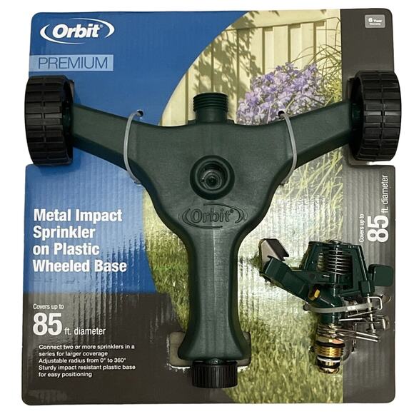 Orbit | Other | Orbit 85d 5675 Sq Ft Zinc Impact Sprinkler Head On ...